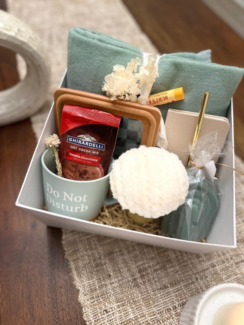 Hug in A Box, Encouragement Gift, Mom Gift Set, Hygge Gift Box ...