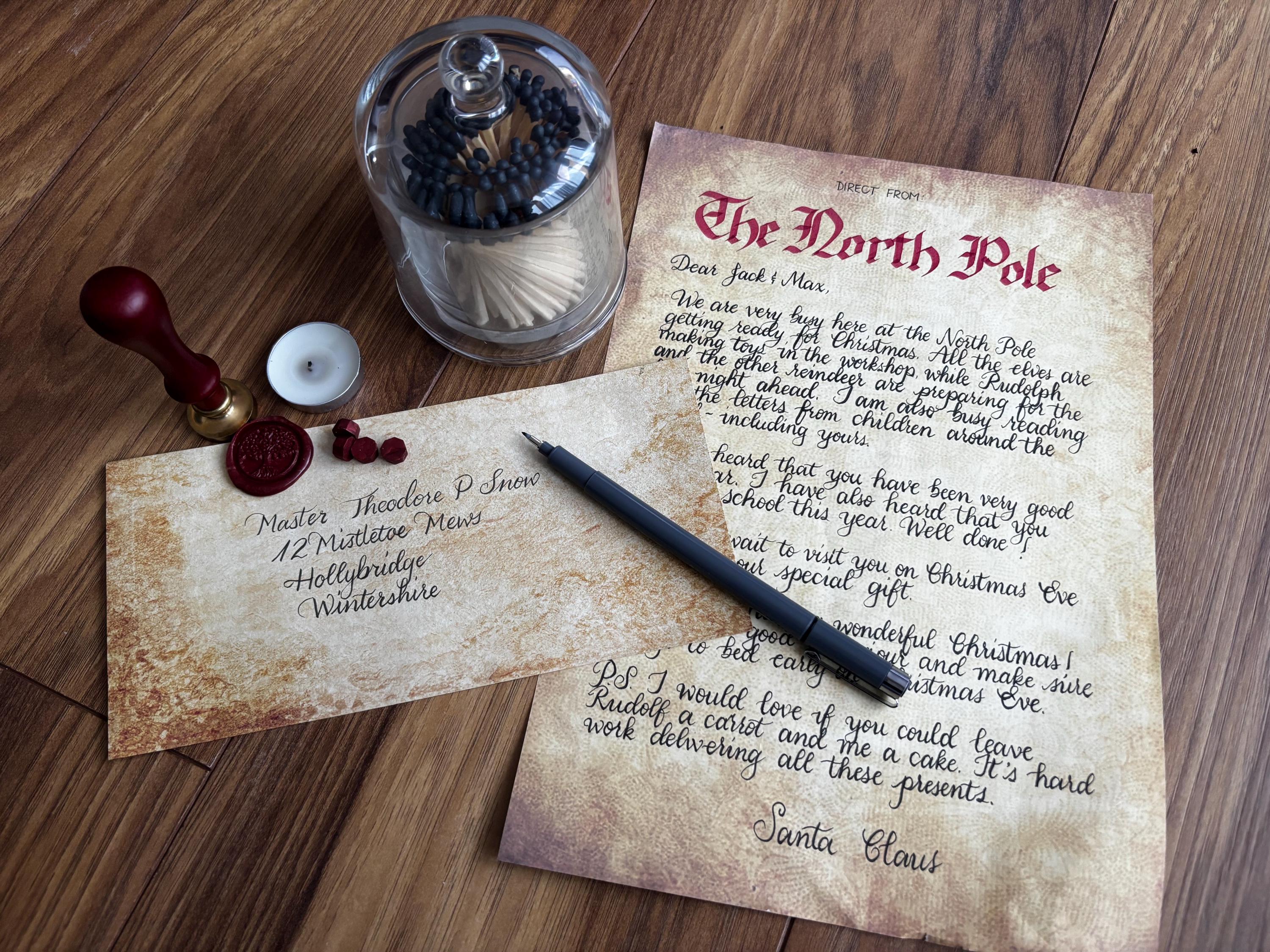 Luxury Santa Letter – Handwritten by Calligrapher, Personalised for ...