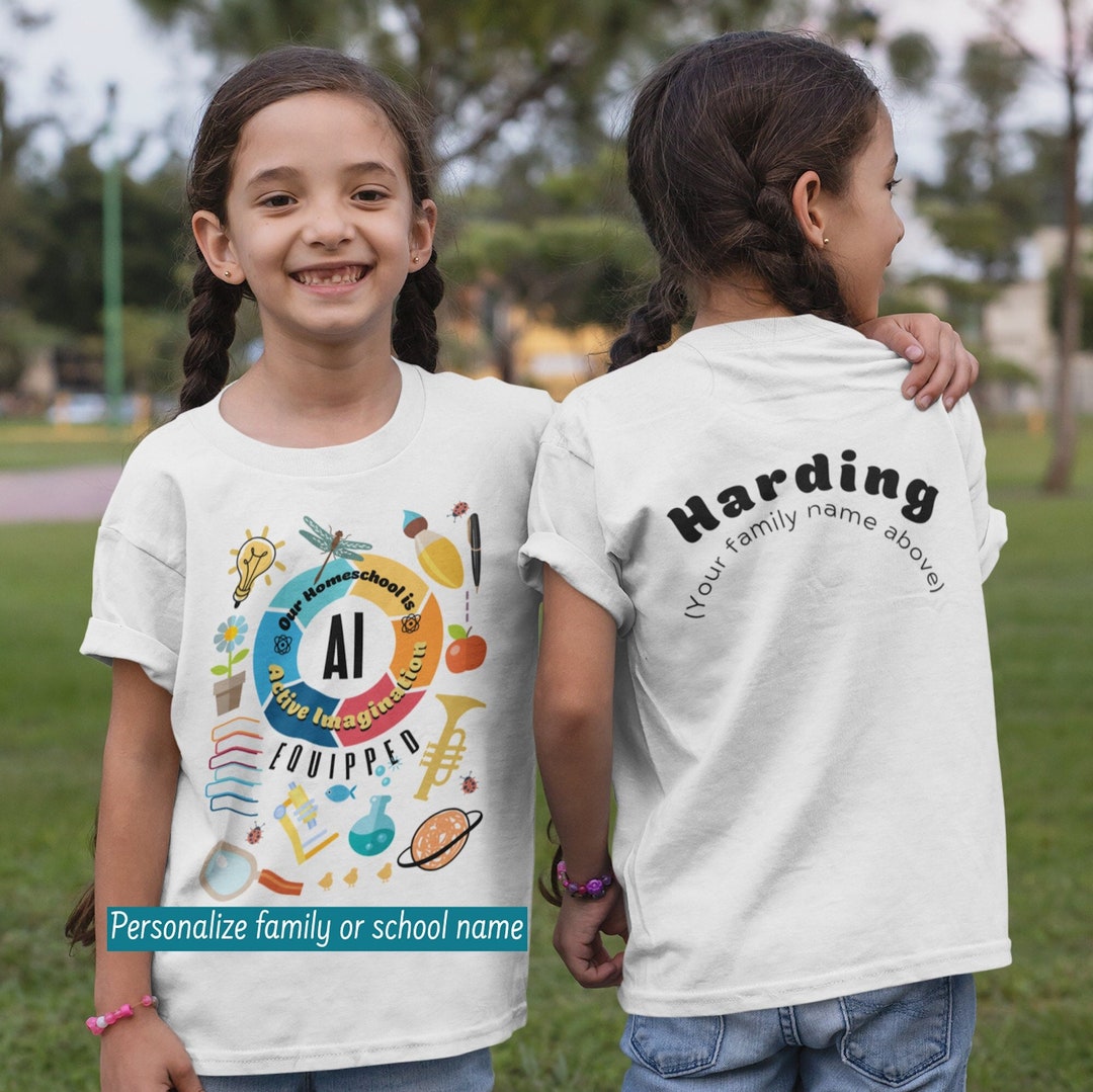 Personalized Homeschool Child Tee Family Matching Shirt School Custom ...
