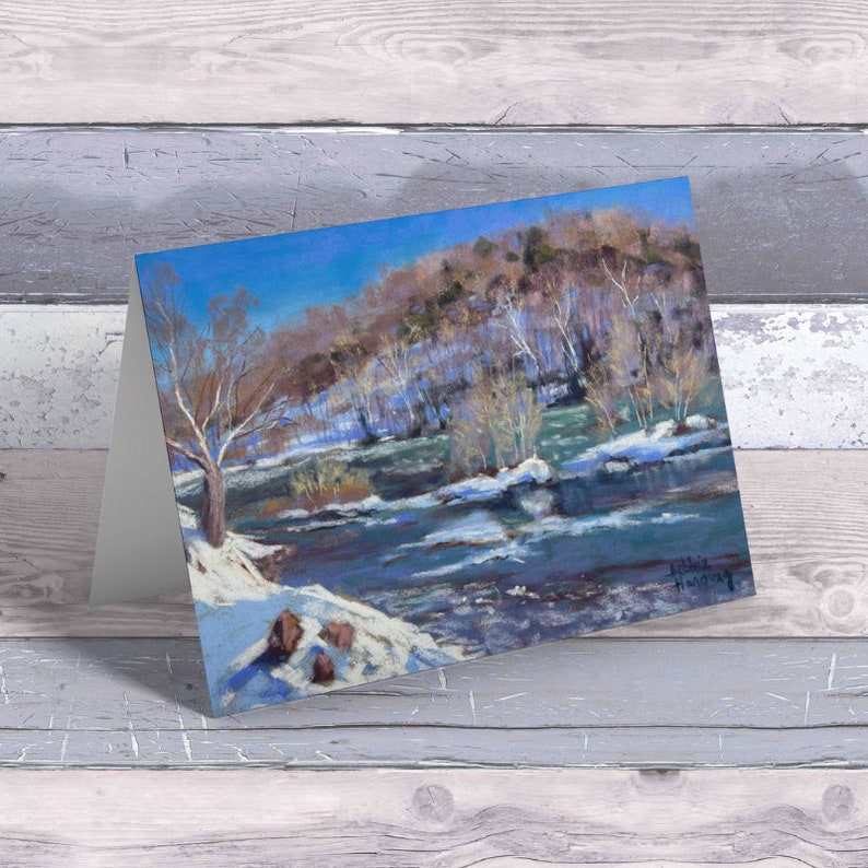 Blank Seasons in Virginia Card Assortment River Greeting Card Snow ...