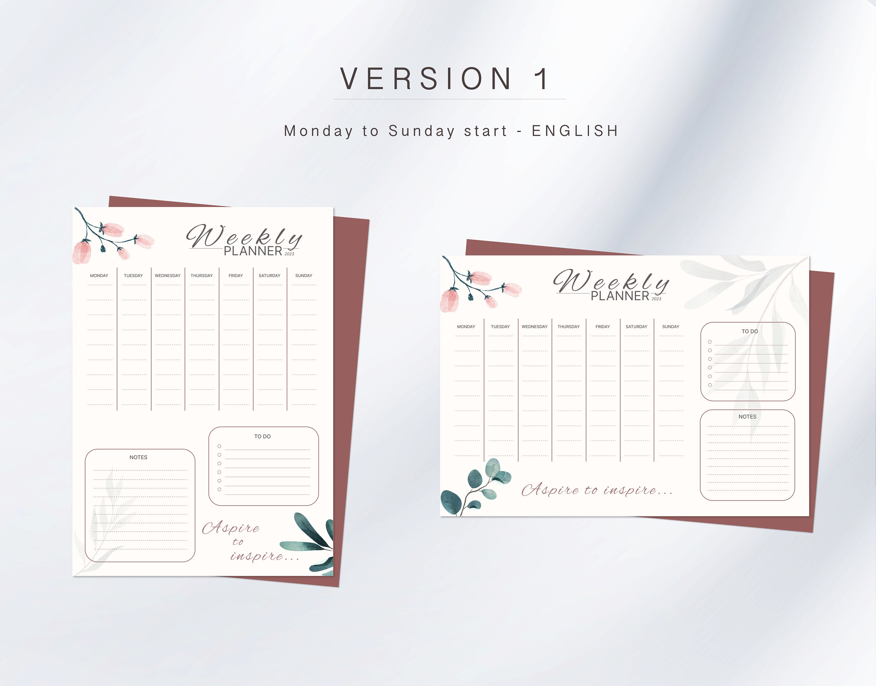 Weekly Planner Digital Planner Printable Weekly Planner Remarkable ...