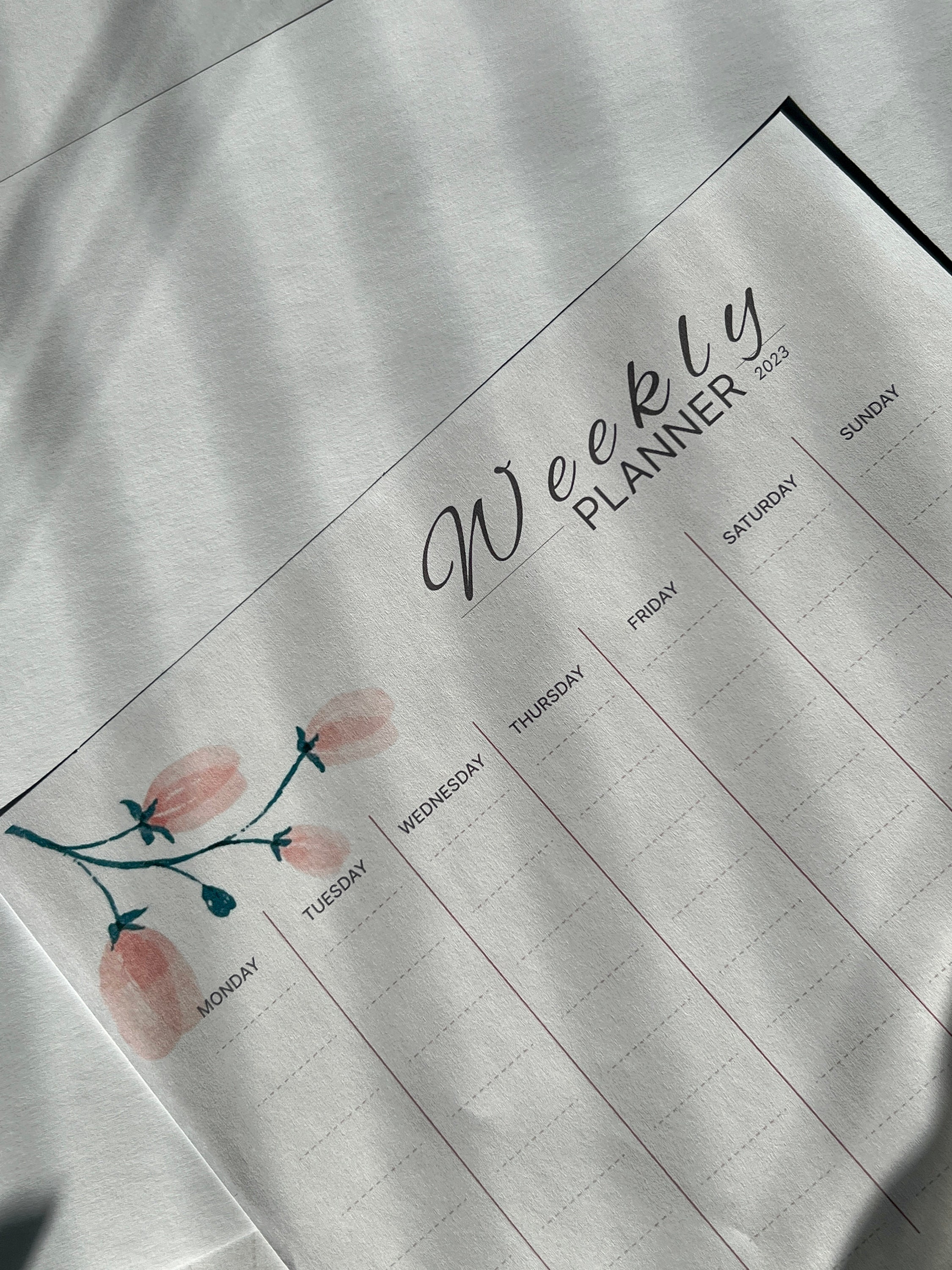 Weekly Planner Digital Planner Printable Weekly Planner Remarkable Weekly Planner Modern Weekly ...