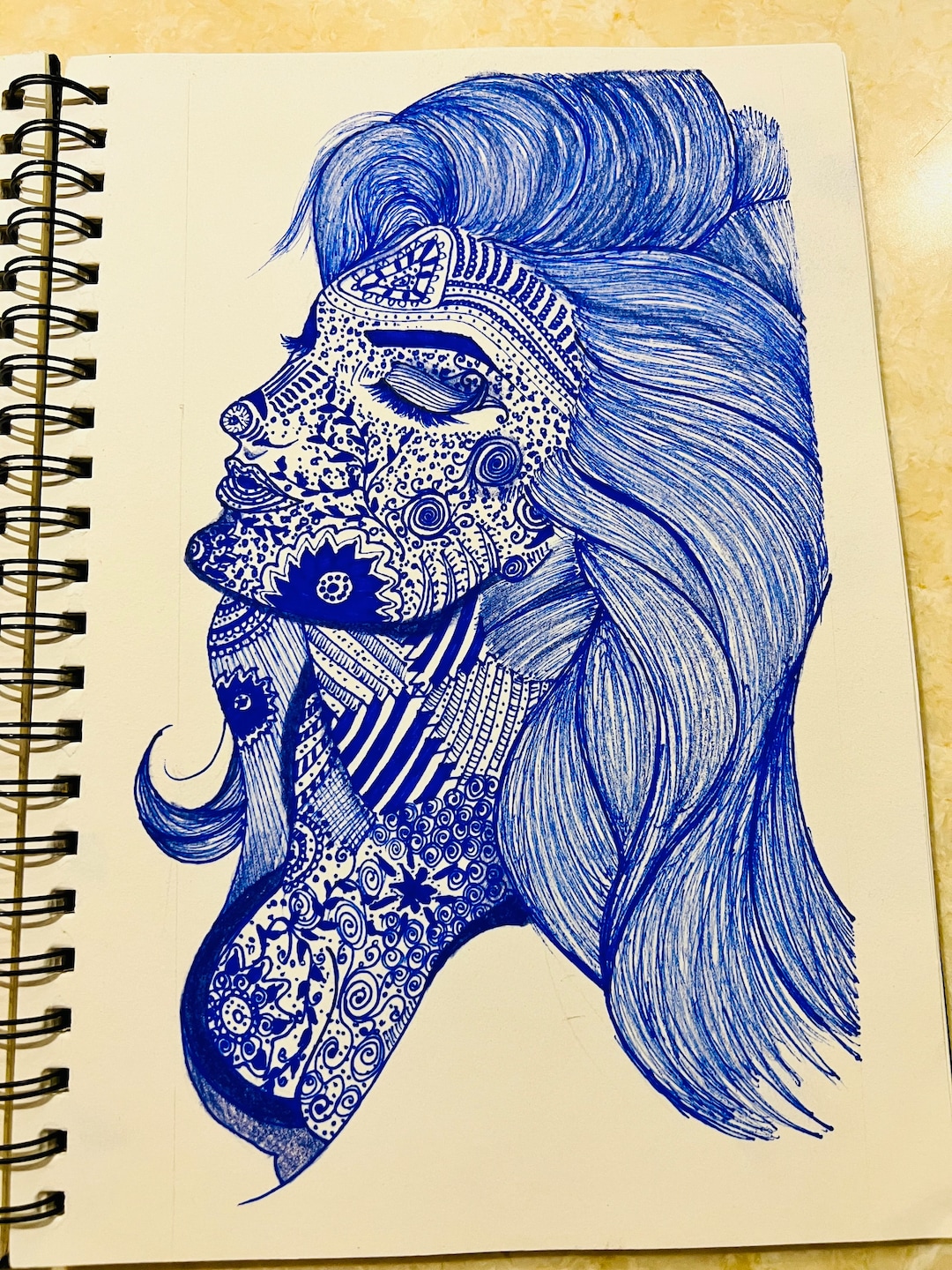 Portrait Doodle Art - Etsy