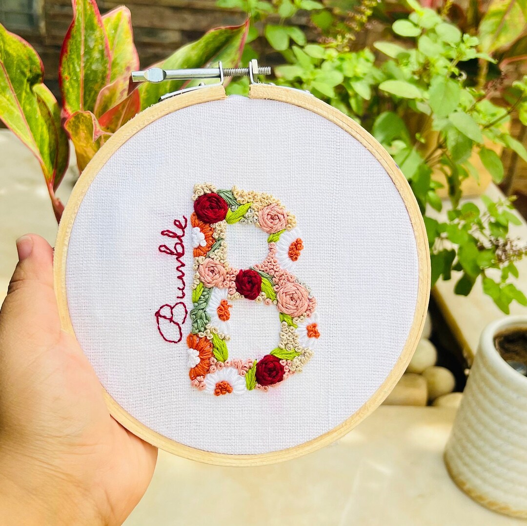 Custom Text Embroidery, Embroidered Wall Decor, Hand Embroidery Designs ...