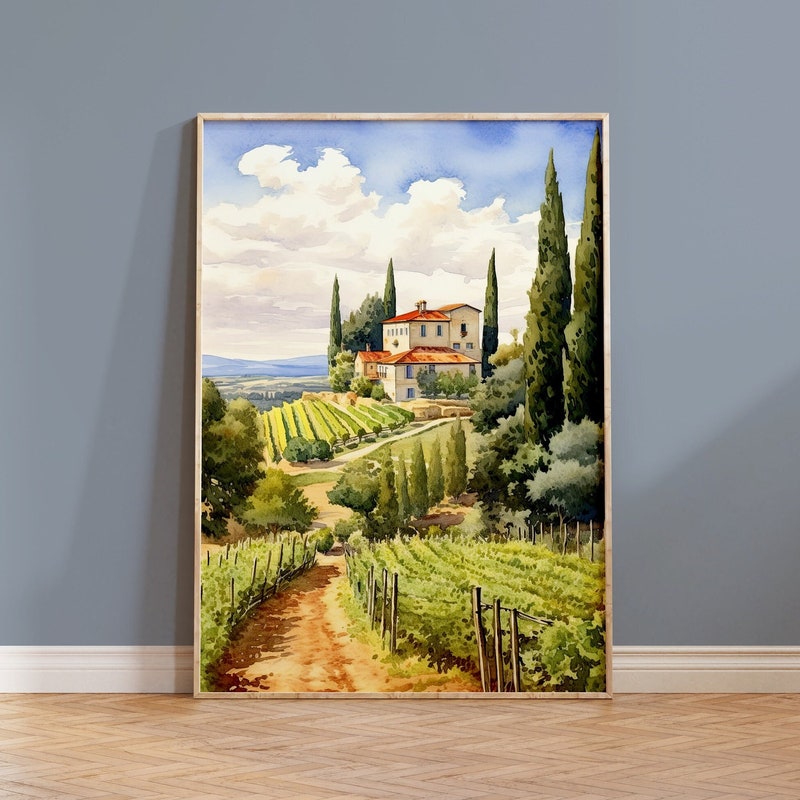 Tuscany Painting - Etsy