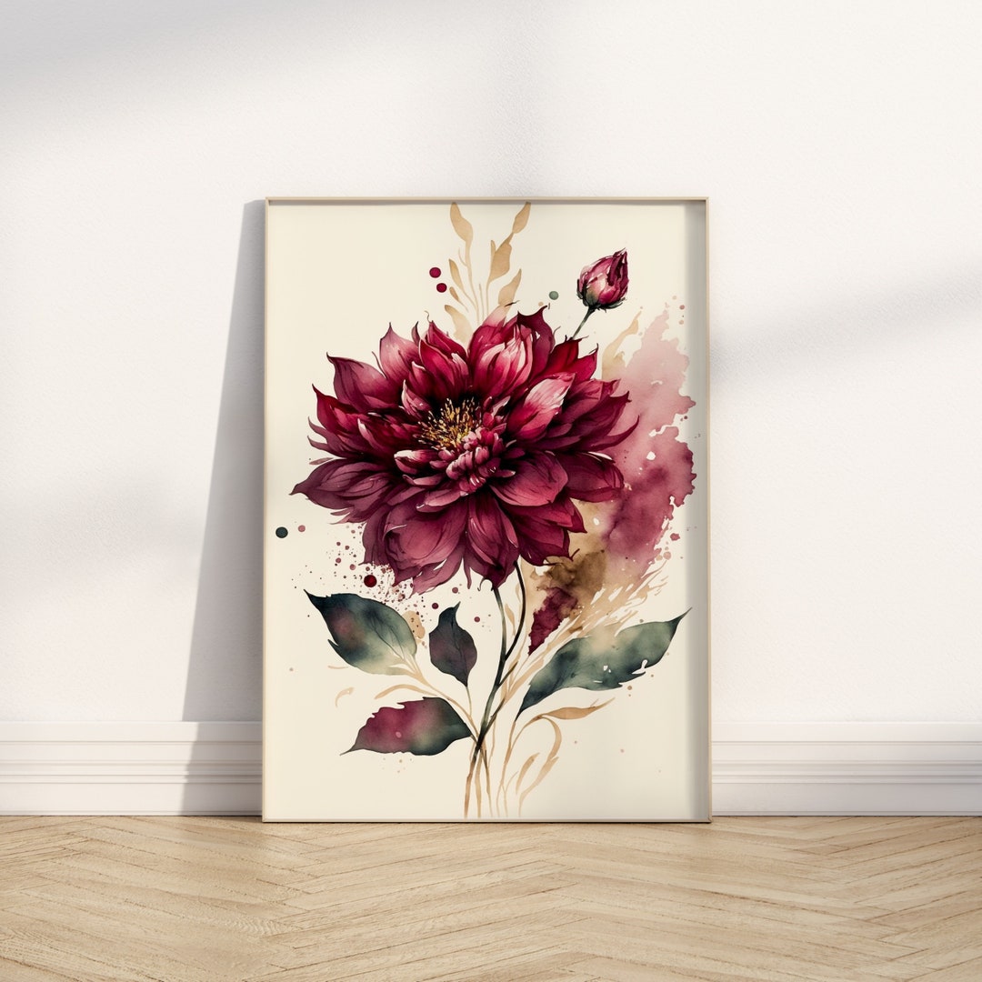 Bright Red Rose. Physical Art Print. Free Worldwide Shipping ...