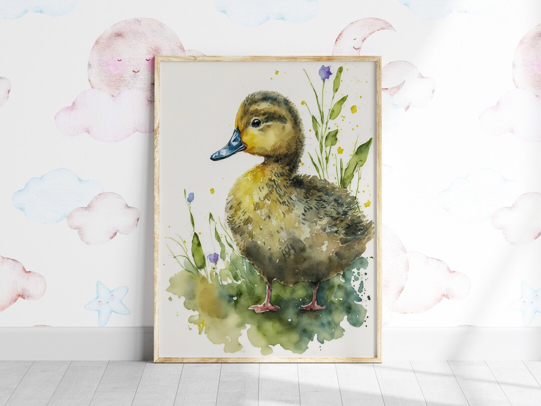 Cute Duckling Print. Physical Art Print. Free Worldwide Shipping ...