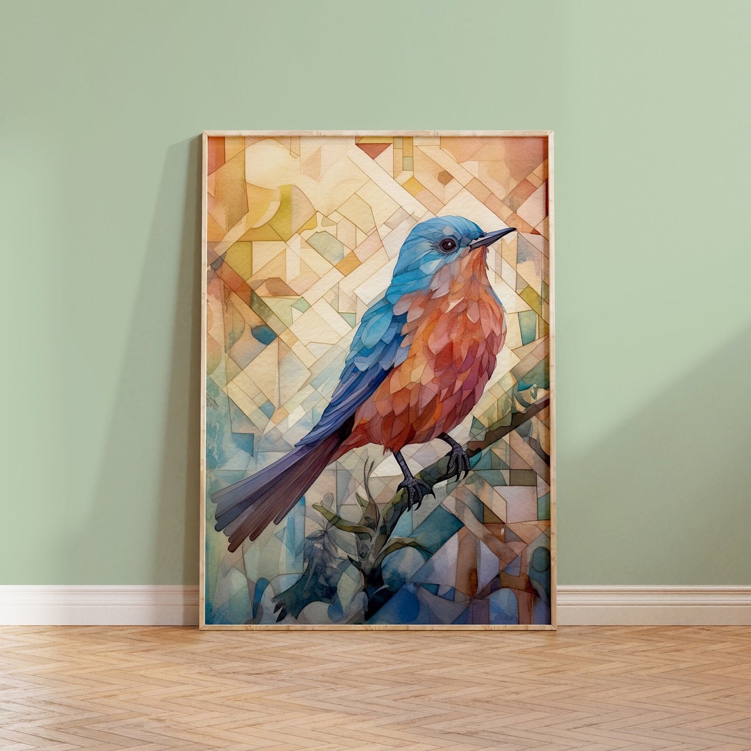 Bird Watercolour Wall Art Print Painting Boho Housewarming Gift ...
