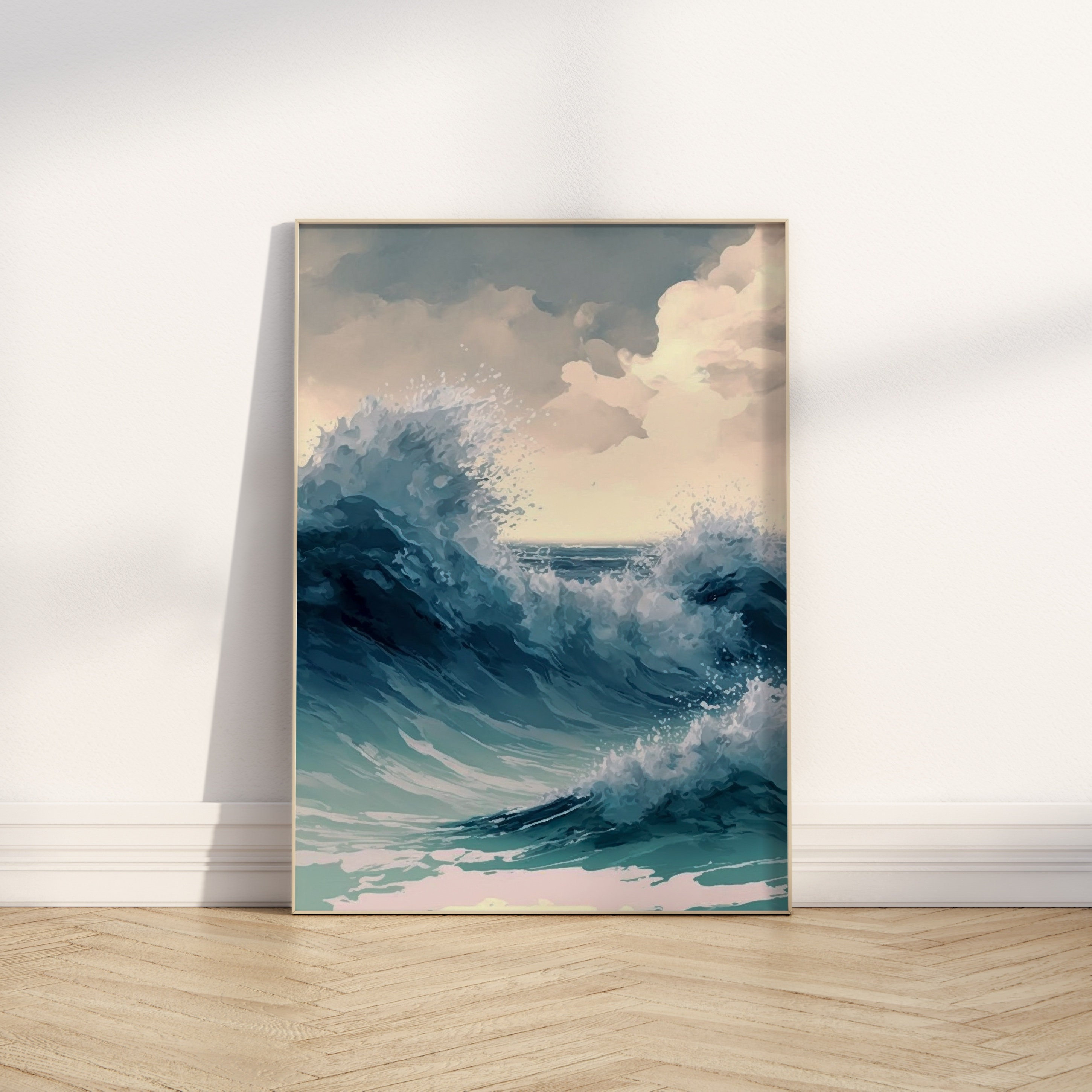 Ocean Waves Art Print Contemporary Housewarming Gift Acrylic - Etsy