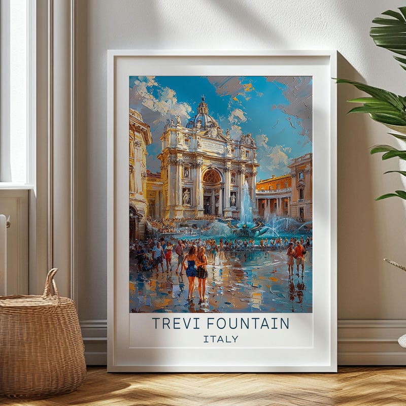 Trevi Fountain Posters - Etsy