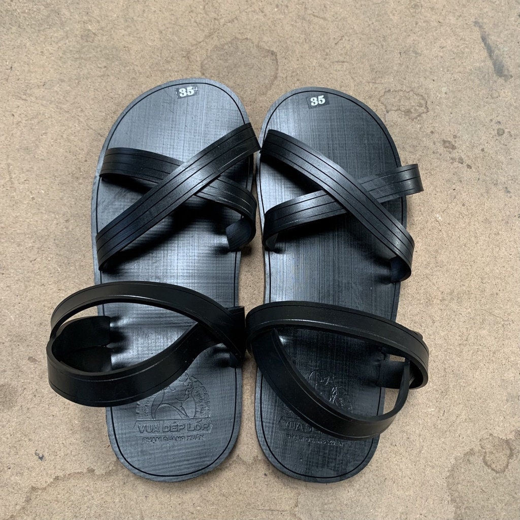 Vietnamese Hand-crafted Tire Sandals,flip-flops Tire Sandals, 4 Straps ...