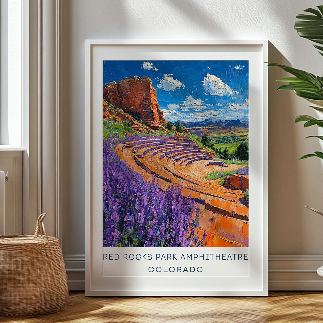 Personalized Travel Gift - Amphitheatre of Red Rocks Park Travel Print ...