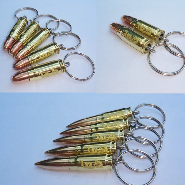 Bullet Key Chain - Etsy