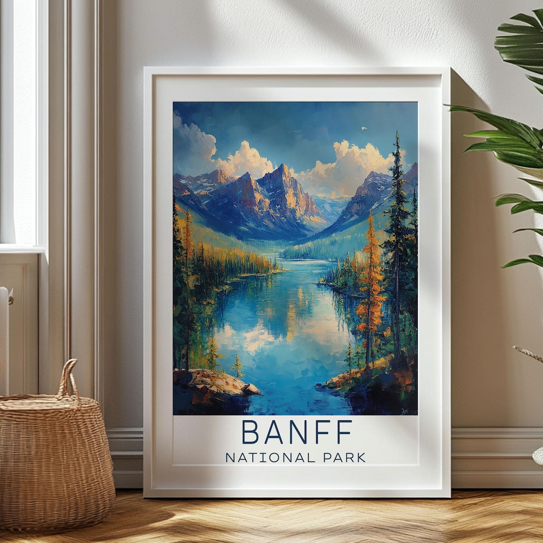 Personalized Travel Gift - Banff National Park Travel Print - Canada ...