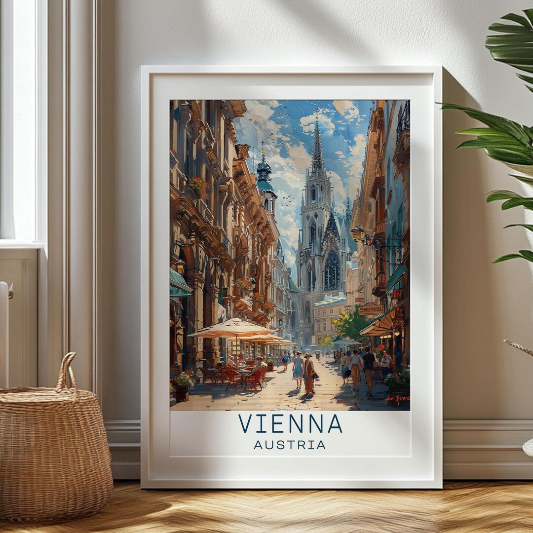 Personalized Travel Gift, Vienna Travel Print, Austria Art Gift for ...