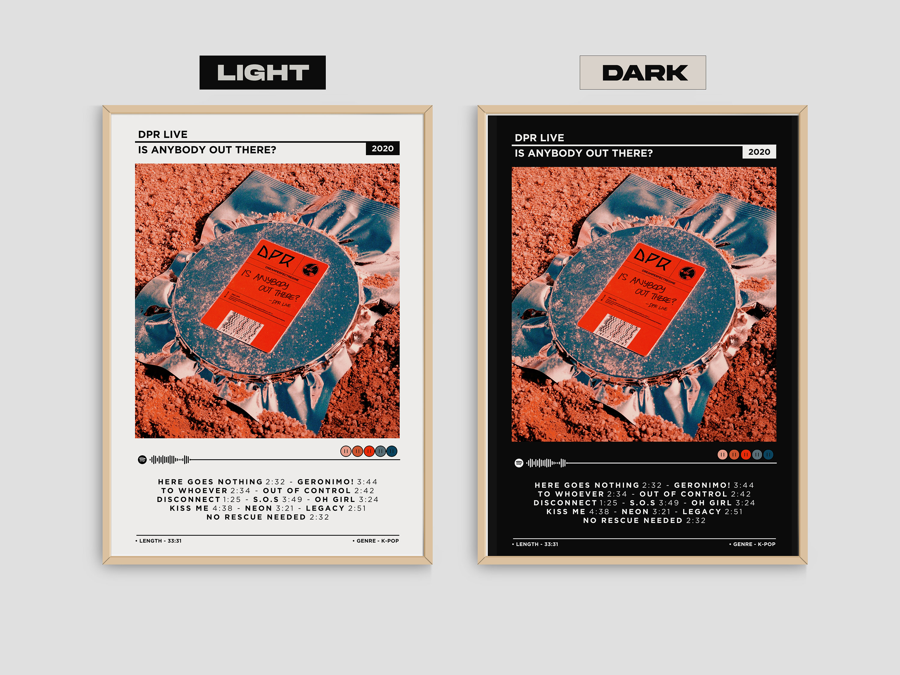 Dpr Live - Is Anybody Out There Album Poster / Dpr Live Poster / Album ...