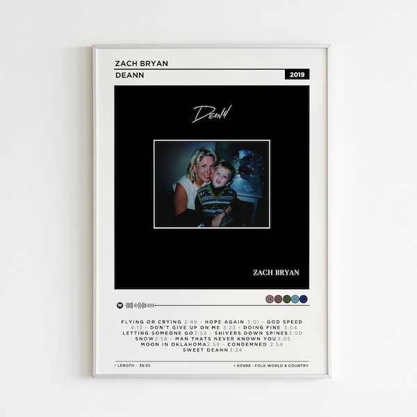 Zach Bryan Album Cover Poster - Etsy Australia