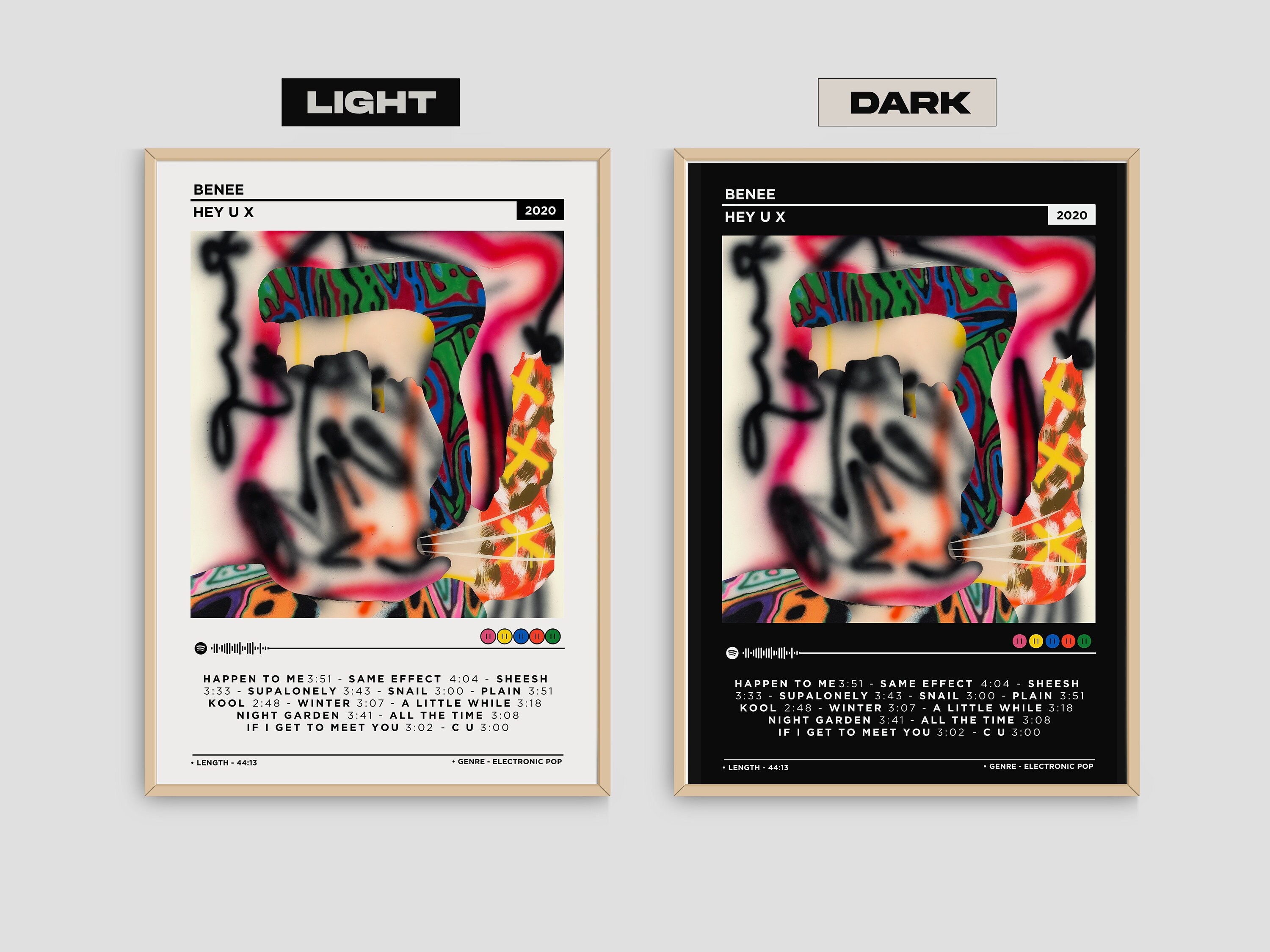 Benee - Hey U X Album Poster / Benee Poster / Album Cover Poster ...