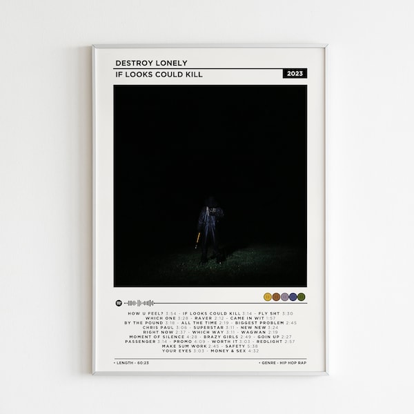 Destroy Lonely Album Cover - Etsy