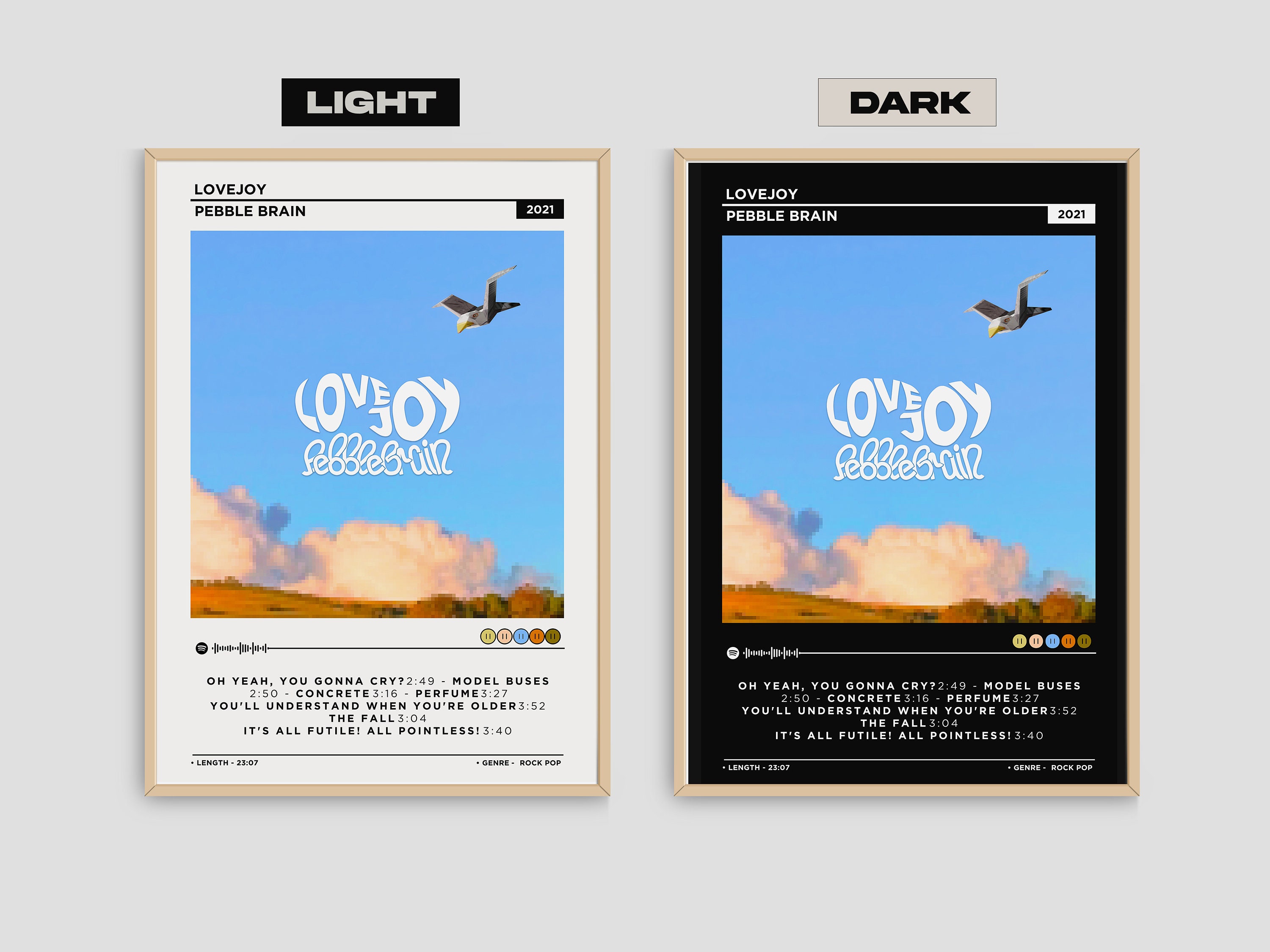 Lovejoy - Pebble Brain Album Poster / Lovejoy Poster / Album Cover ...