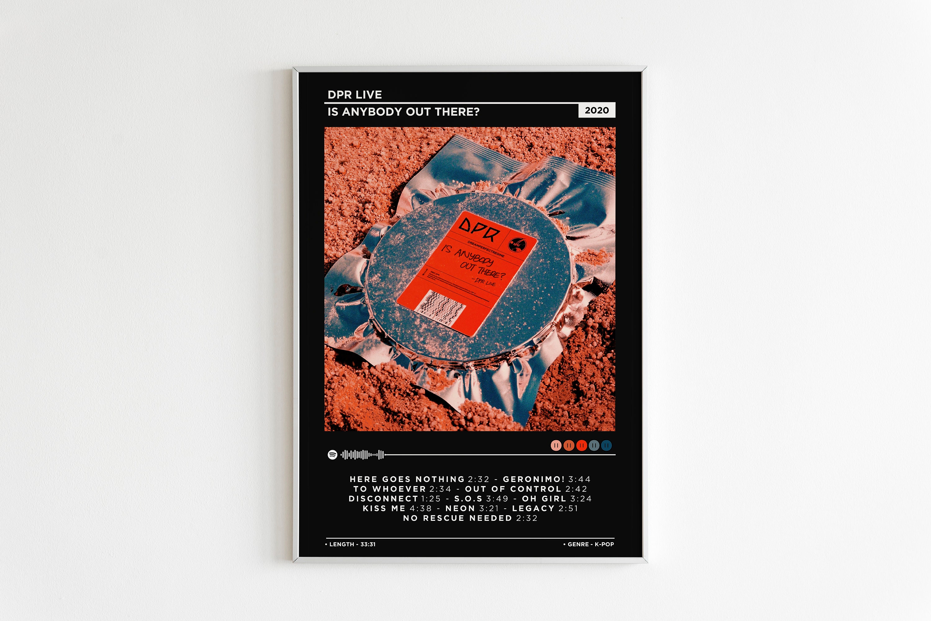 Dpr Live - Is Anybody Out There Album Poster / Dpr Live Poster / Album ...