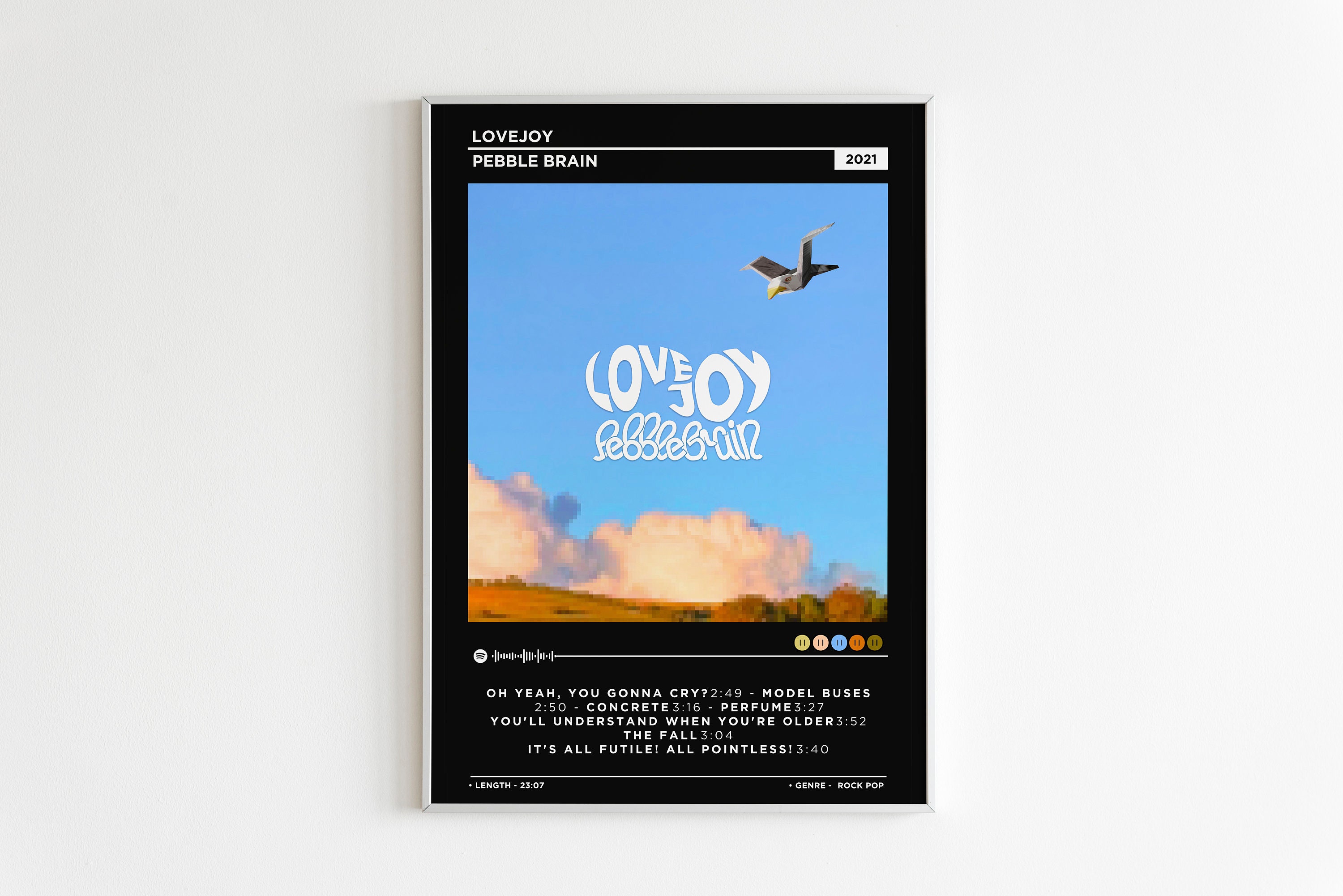 Lovejoy - Pebble Brain Album Poster / Lovejoy Poster / Album Cover ...