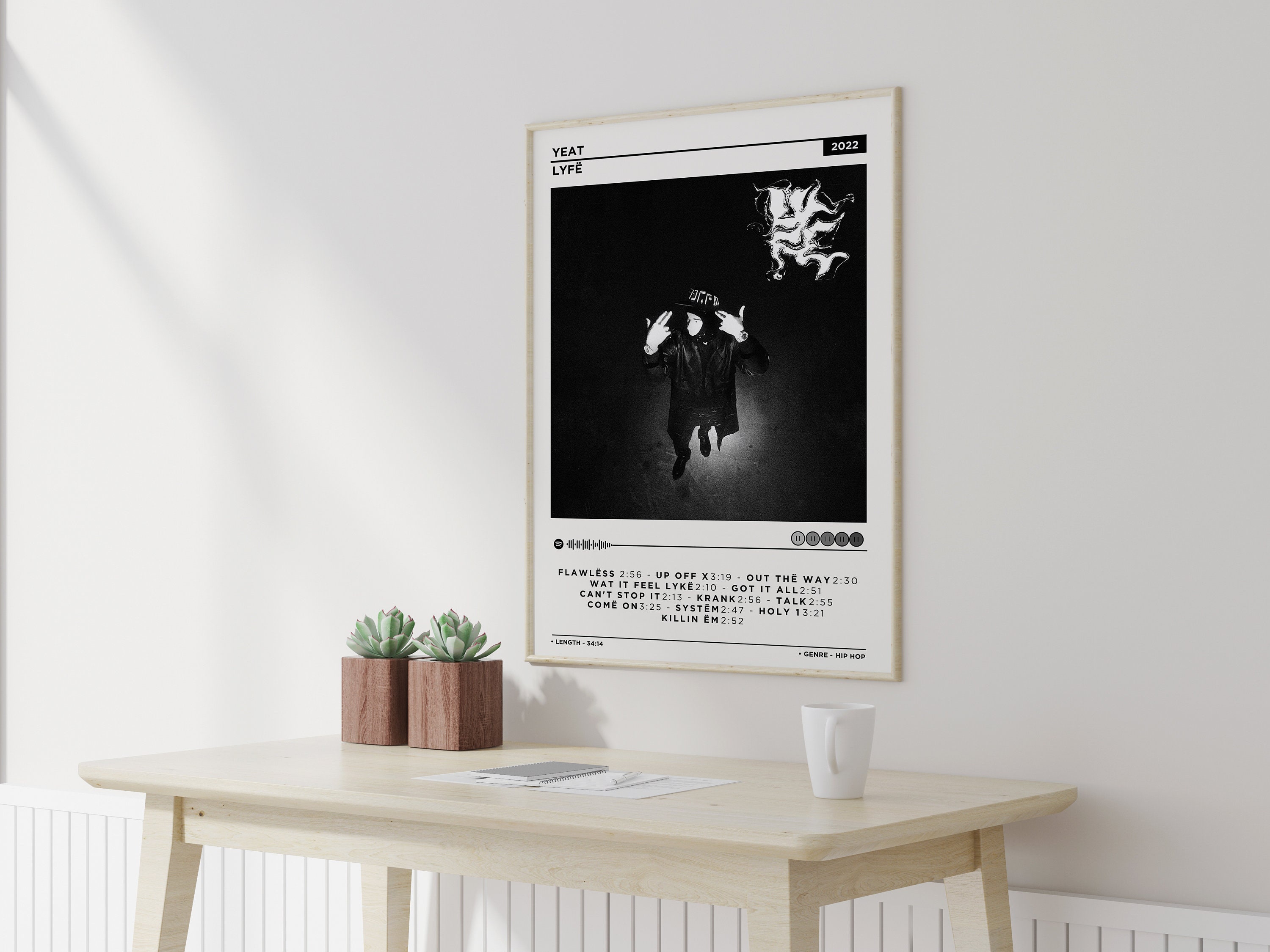 Yeat - Lyfe Posters / Yeat Albums / Album Cover Poster