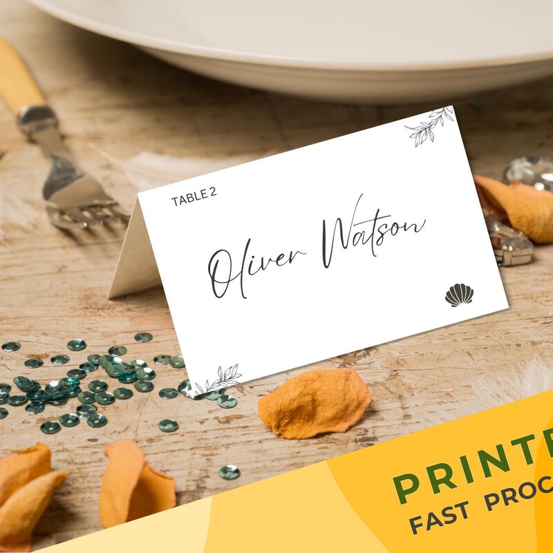 Table Number Tent - Etsy