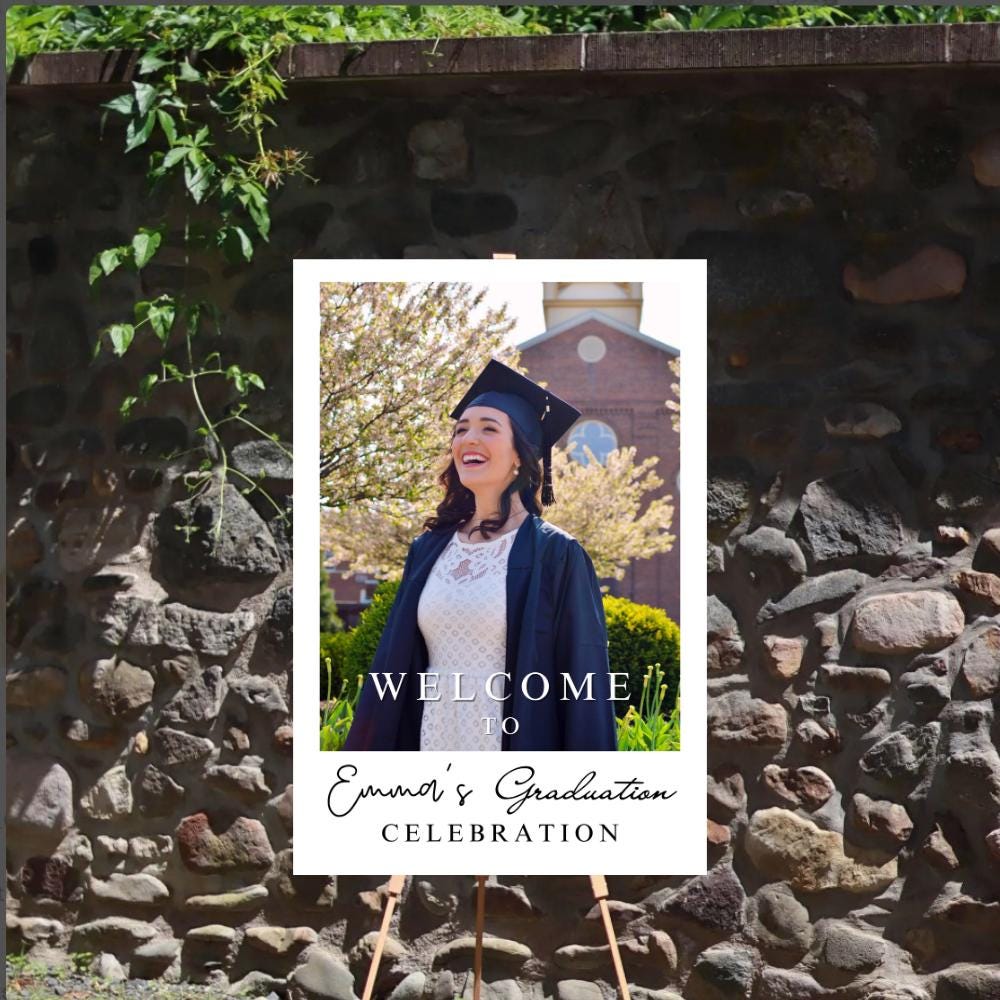 Custom Graduation Party Welcome Sign Graduation Party Welcome Sign ...