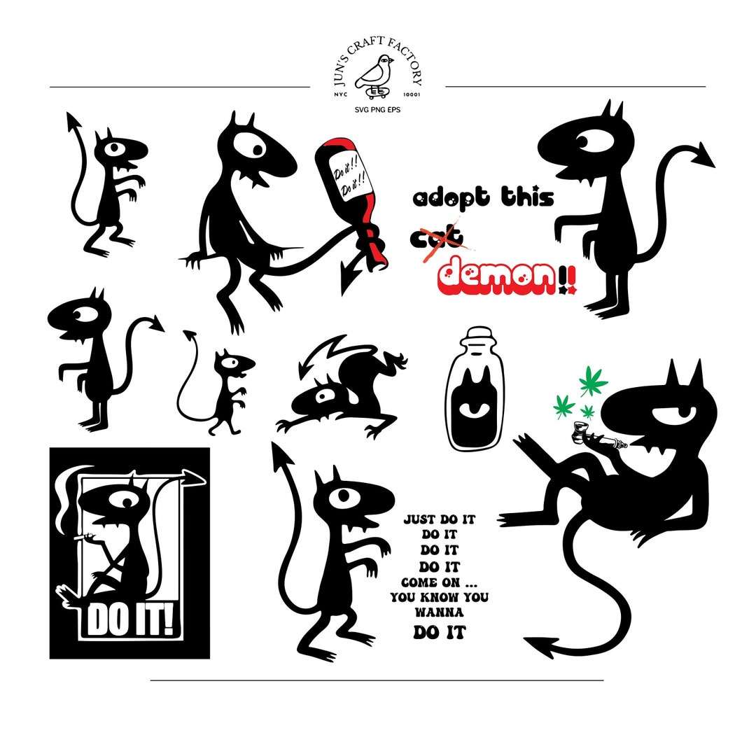 Disenchantment Lucifer Svg Bundle, Luci Svg Bundle, Disenchantment Decal, Demon Luci Do It Svg ...