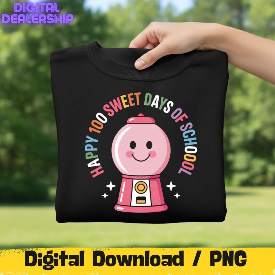 100 Days of School Gumball Machine PNG: DIY Classroom Project (digital ...