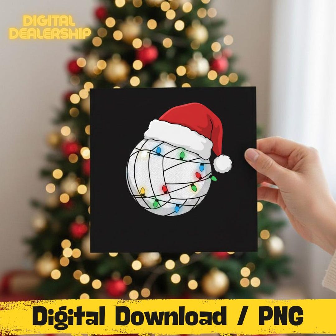 Santa Volleyball PNG: Funny Christmas Sports Art (digital Download) - Etsy