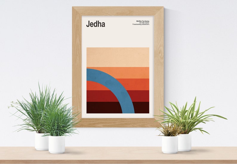 Star Wars Planets Travel Poster Set Mid Century Travel Poster Set 24 ...