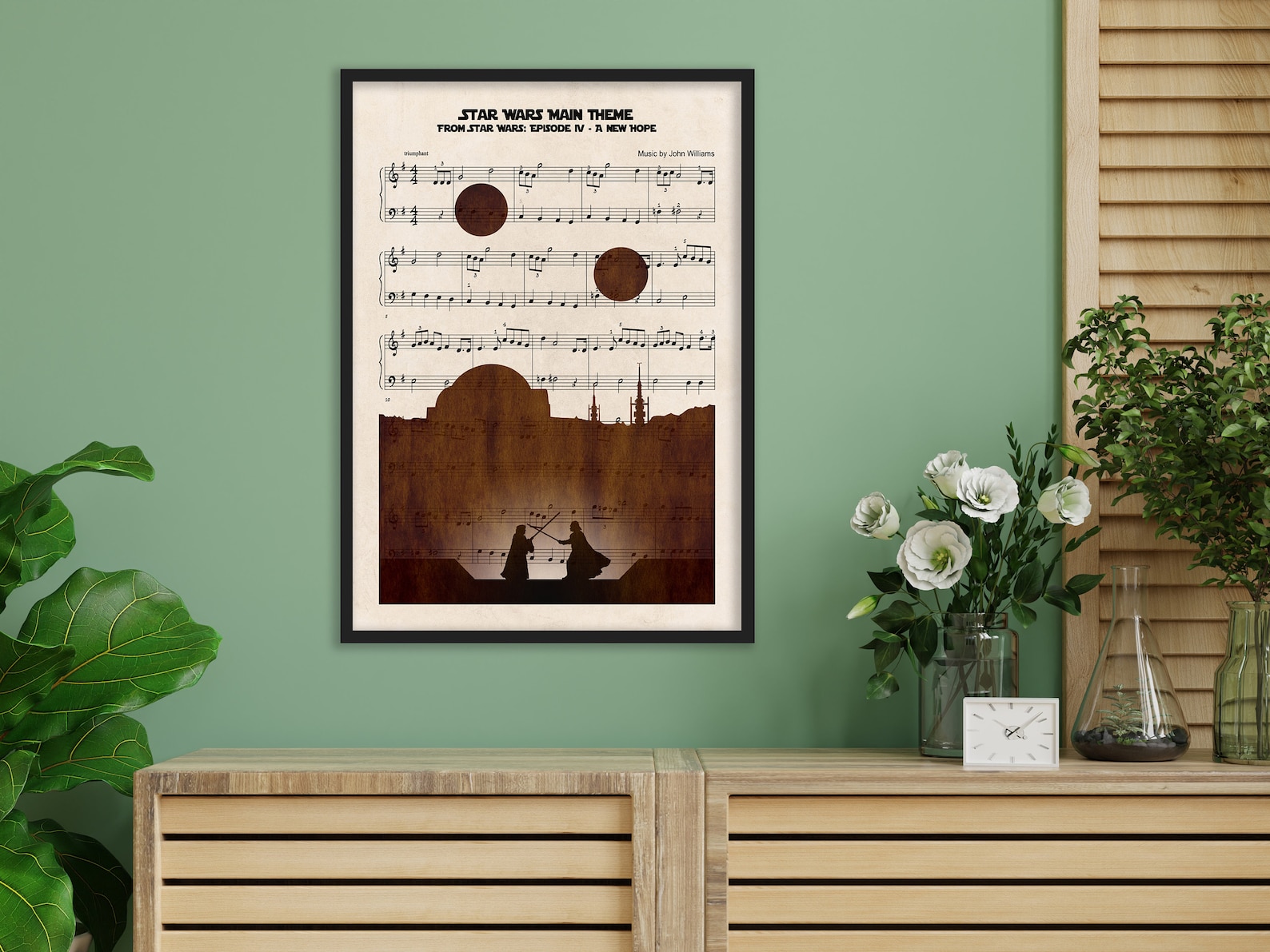 STAR WARS Art Prints Set of 3 Sheet Music Art Prints Star - Etsy