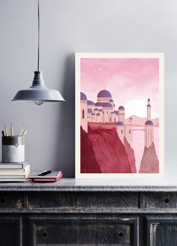 Naboo Star Wars Travel Poster, Star Wars Planet Minimalist Poster, Star ...