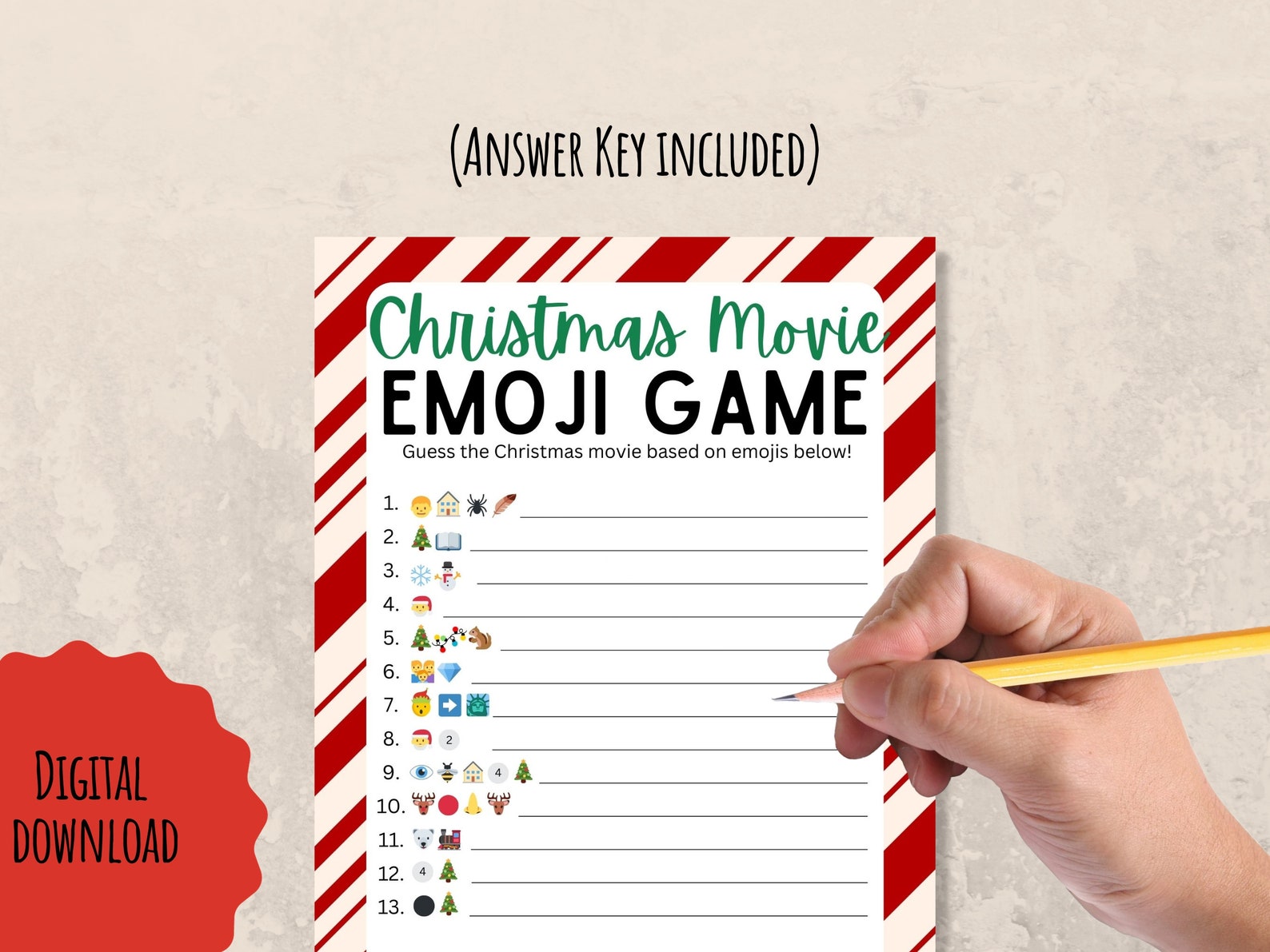 Christmas Movie Emoji Pictionary, Christmas Movie Emoji Game, Christmas ...