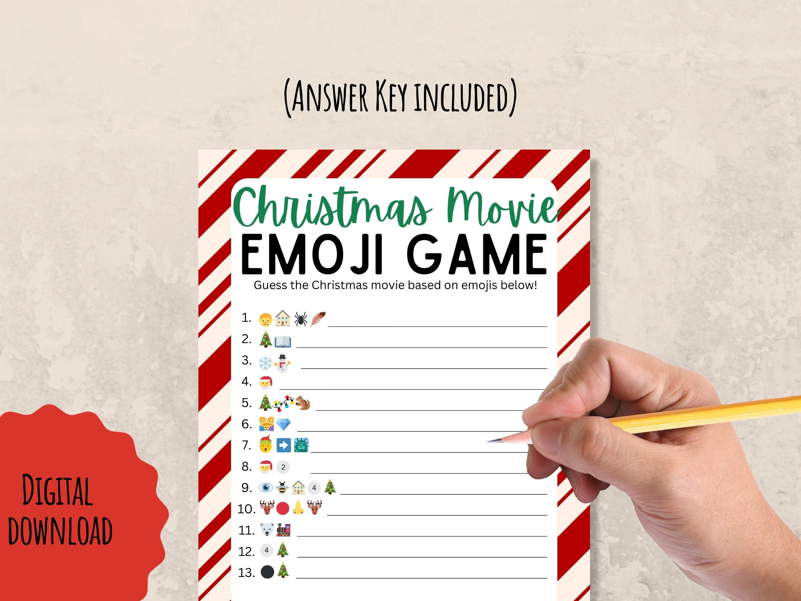 Christmas Movie Emoji Pictionary, Christmas Movie Emoji Game, Christmas ...
