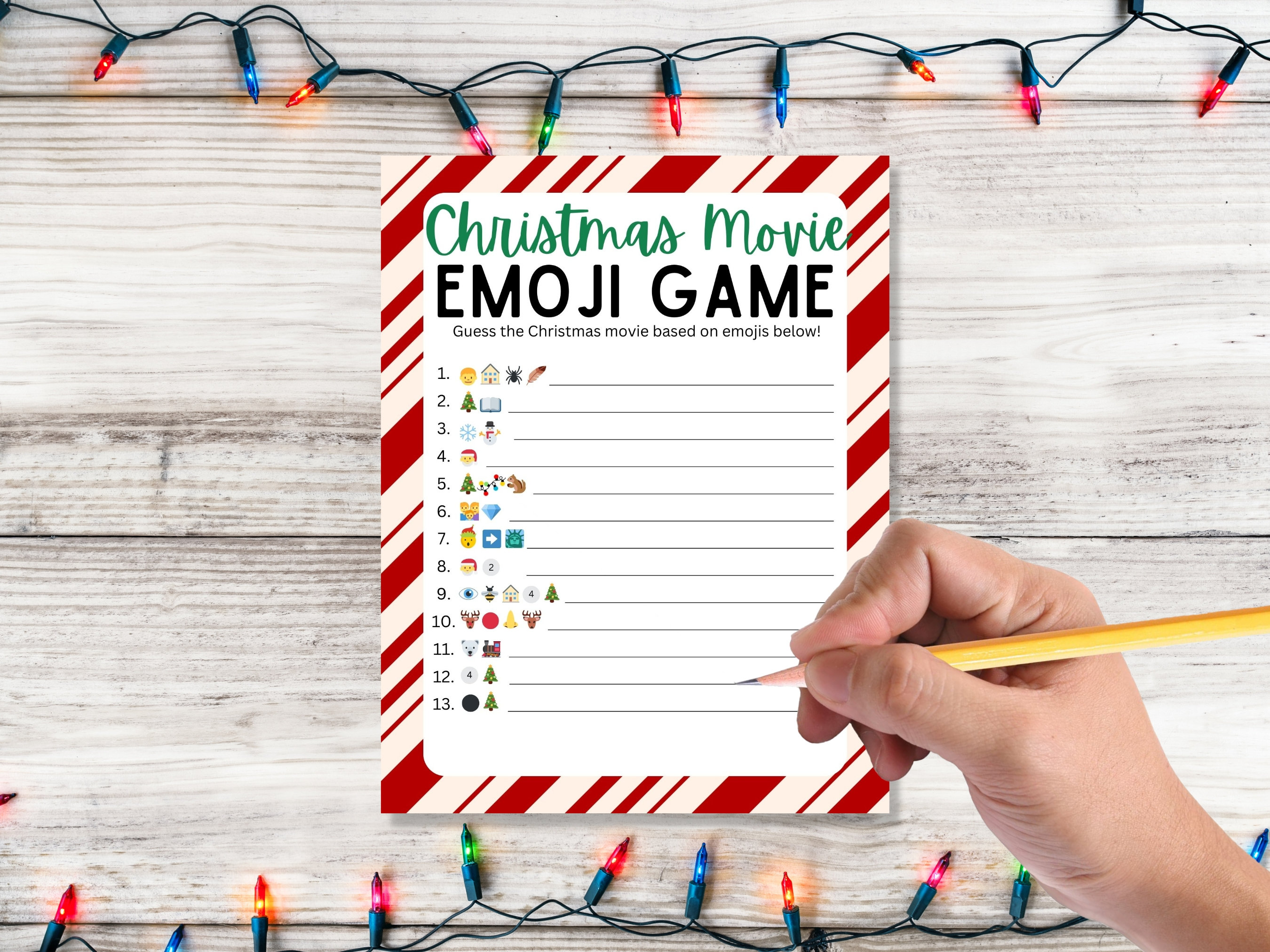 Christmas Movie Emoji Pictionary, Christmas Movie Emoji Game, Christmas ...
