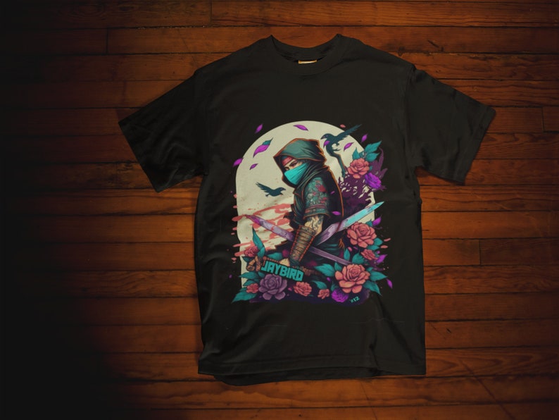 Tattoo and Anime Style, Jaybird Shirt, Jaybird, Abstract Style, Graphic ...