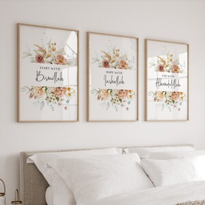 Islamic Wall Art Digital Download, Set of 3 Muslim Posters and Prints ...
