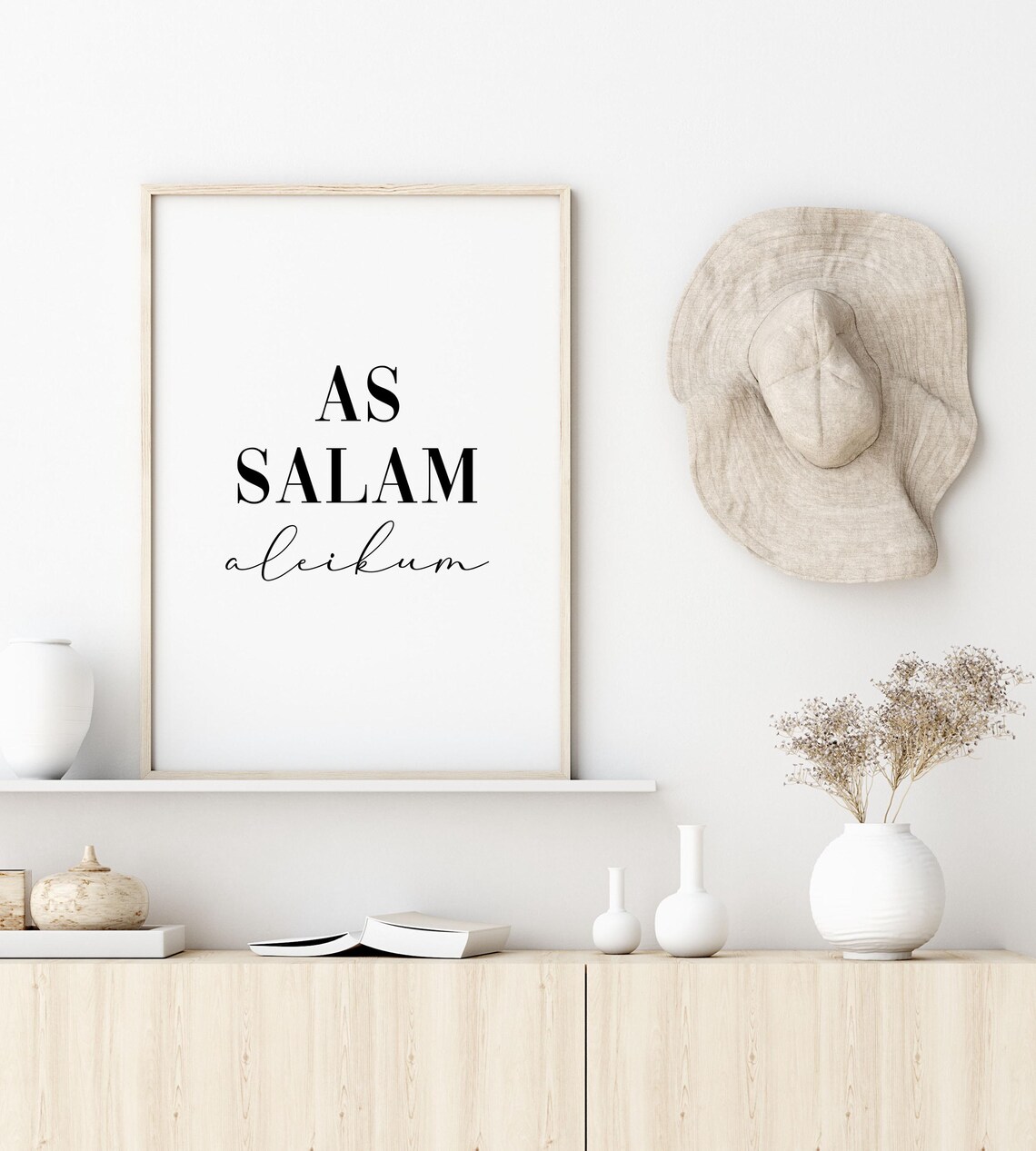 Islamic Printable Wall Art as Salam Aleikum - Digital Download, Muslim ...