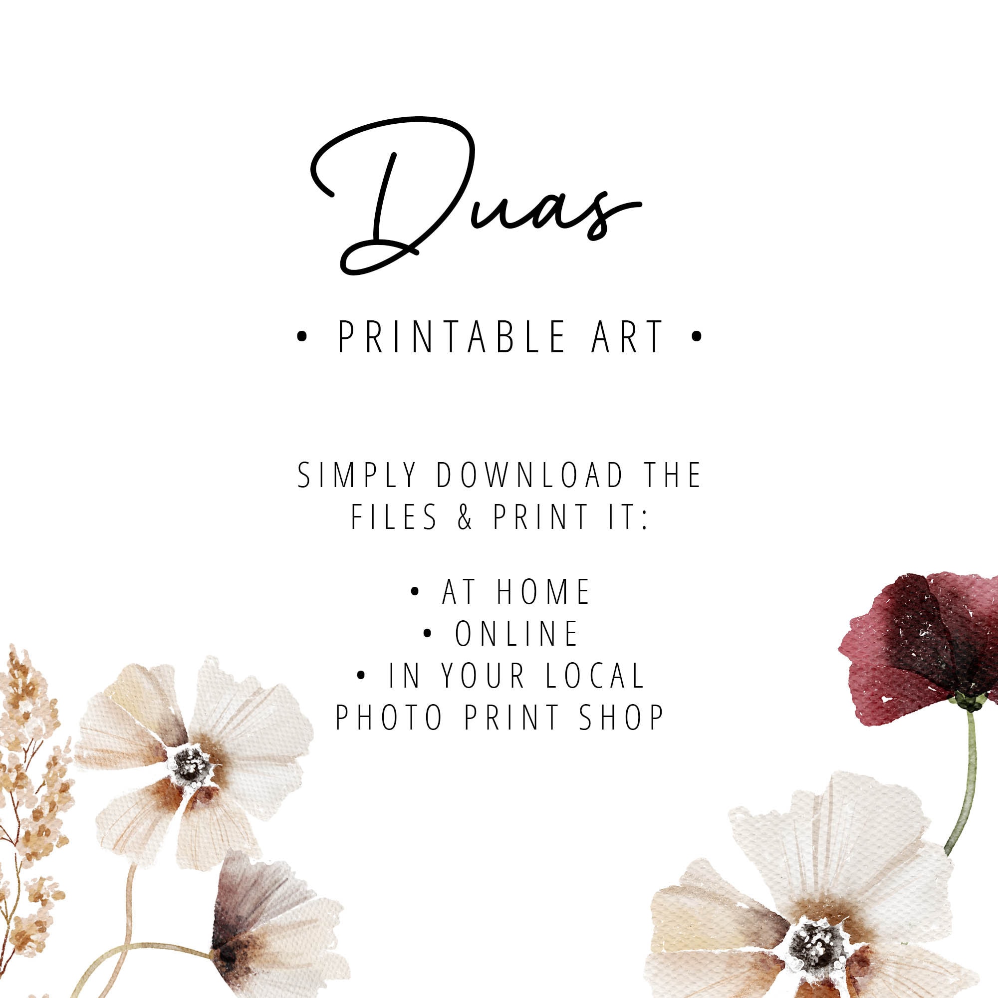 Dua Islamic Wall Art Digital Download Ramadan Gifts - Etsy