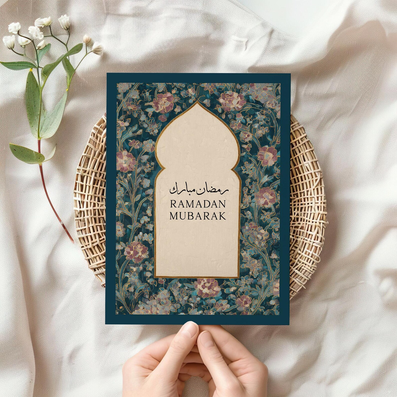 Set of 6 Ramadan Floral Cards - Digital Download, Ramadan Gifts ...