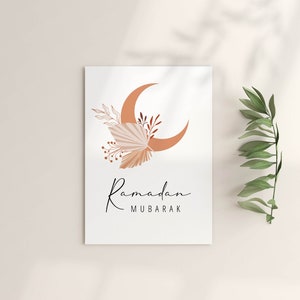 Printable Ramadan Mubarak Cards, Islamic Greeting Cards Digital ...