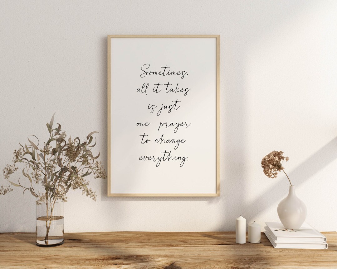 Islamic Wall Art, Printable Islamic Quote Poster. Minimalist Black ...