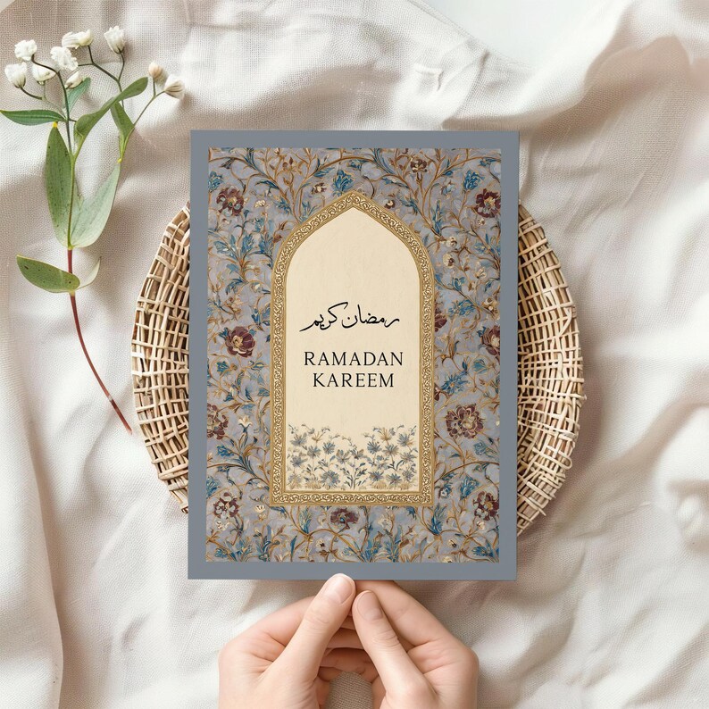 Set of 6 Ramadan Floral Cards - Digital Download, Ramadan Gifts ...