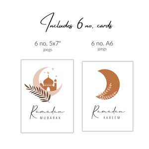 Printable Ramadan Mubarak Cards, Islamic Greeting Cards Digital ...