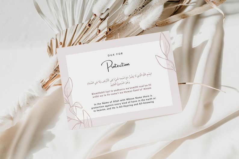 Islamic Art Dua Cards CANVA TEMPLATE Personalised Dua Card - Etsy