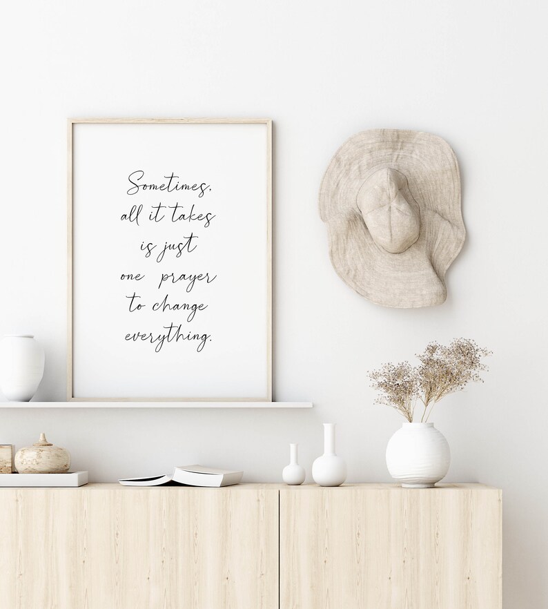 Islamic Wall Art, Printable Islamic Quote Poster. Minimalist Black ...