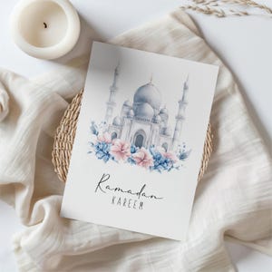 Set of 6 Ramadan Cards - Digital Download, Ramadan Gifts, Printable ...